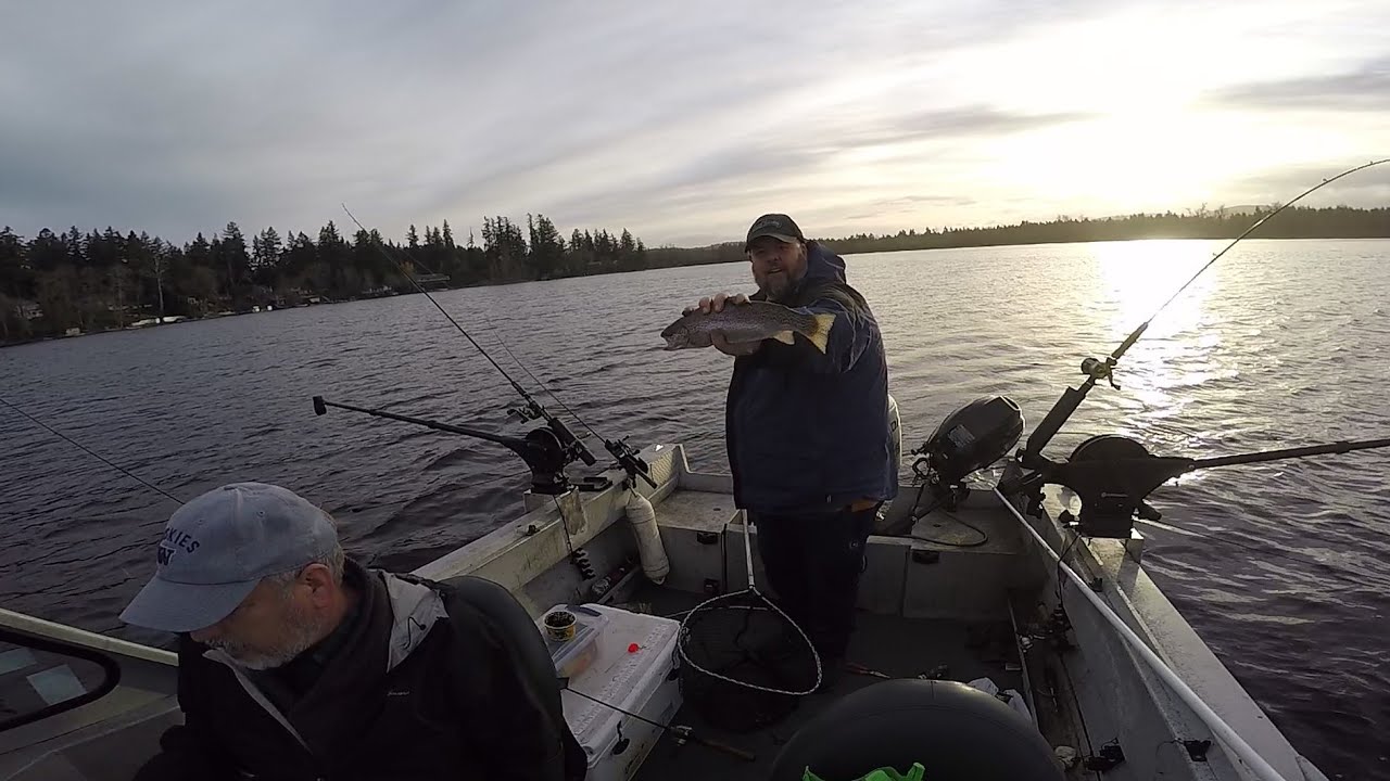 Rainbow Trout Fishing, Offutt Lake - YouTube
