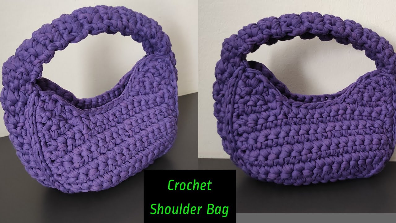 Crochet Simple Quick and Easy Y2K Shoulder Bag - YouTube