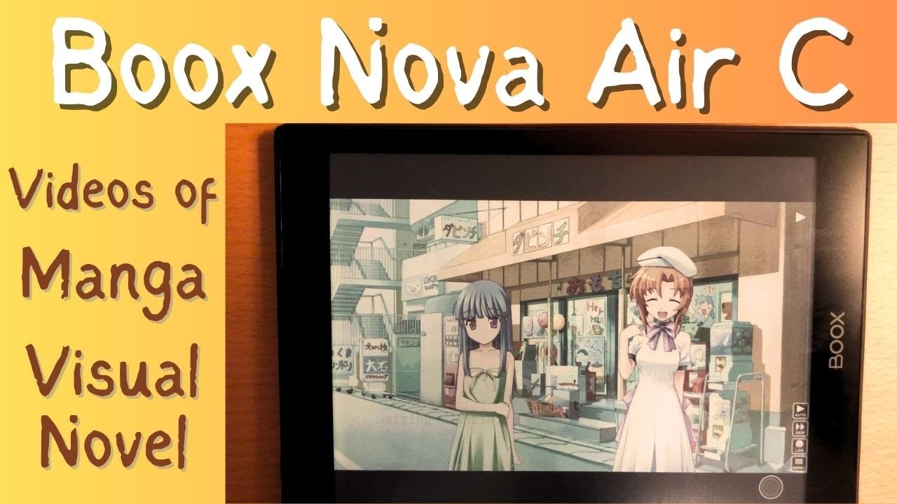 Boox Nova Air C - Manga & Visual Novel - YouTube