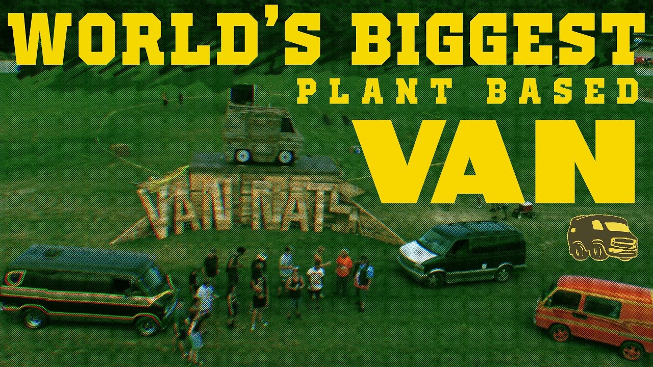 World's Biggest Wooden Van at 49th Van Nationals Burning Van 2022 ...