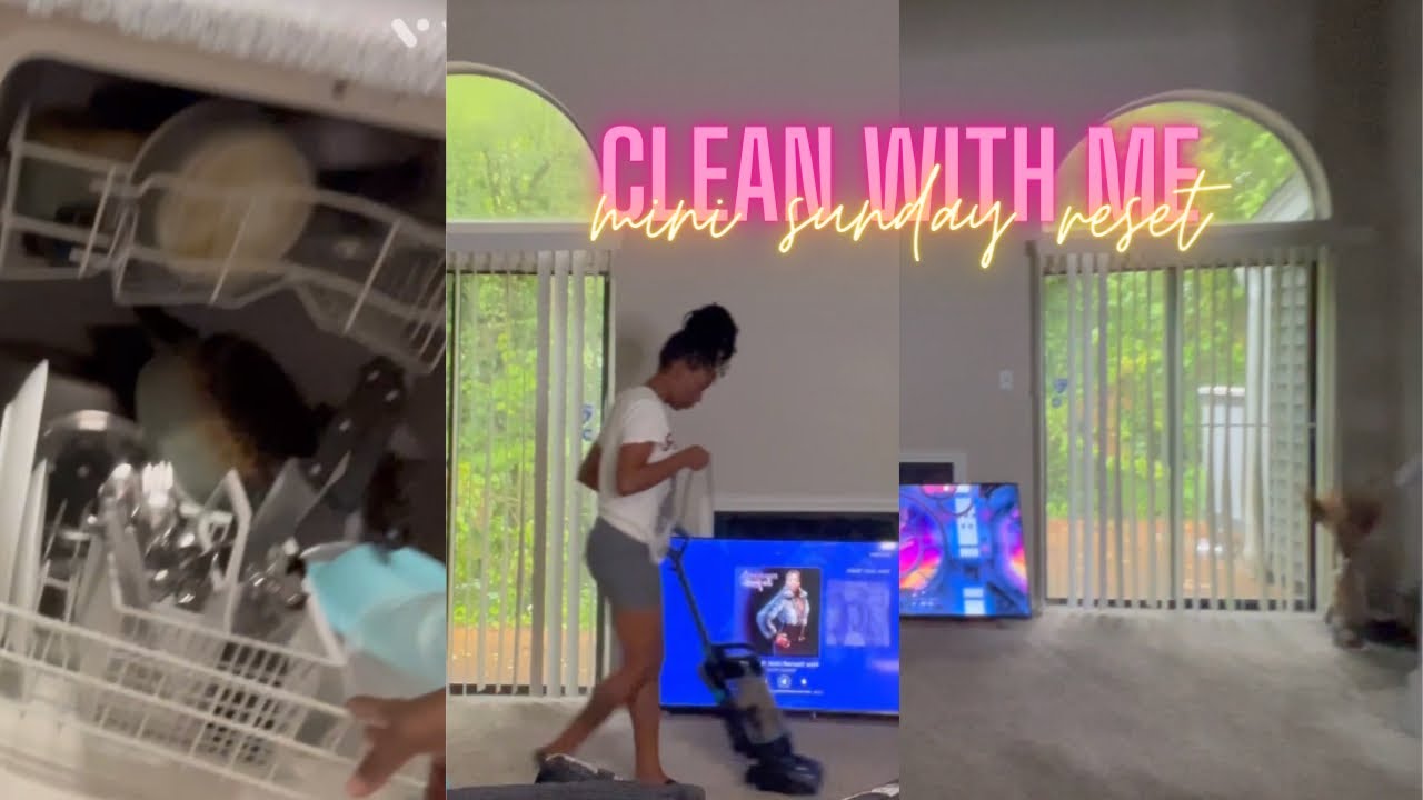 clean with me | mini sunday reset 😘 - YouTube