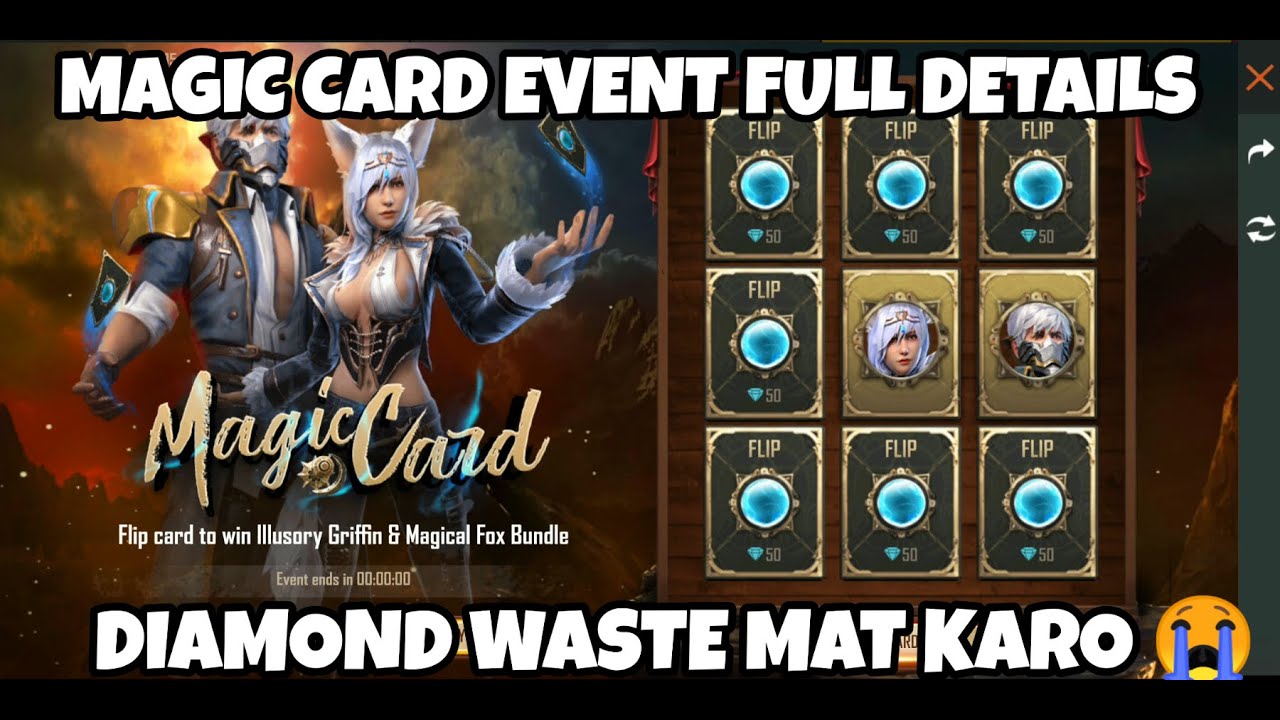 FREE FIRE MAGIC CARD EVENT FULL DETAILS || HOW TO PLAY MAGIC CARD EVENT ...