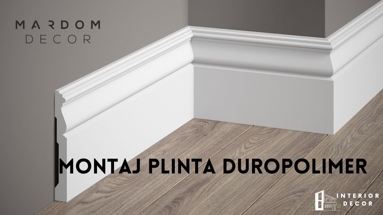 Montaj plinta duropolimer Mardom Decor - montaj plinte profile - cum se ...