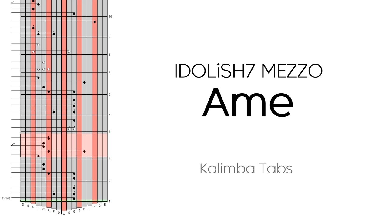 IDOLiSH7 MEZZO - Ame / Kalimba Tabs - YouTube