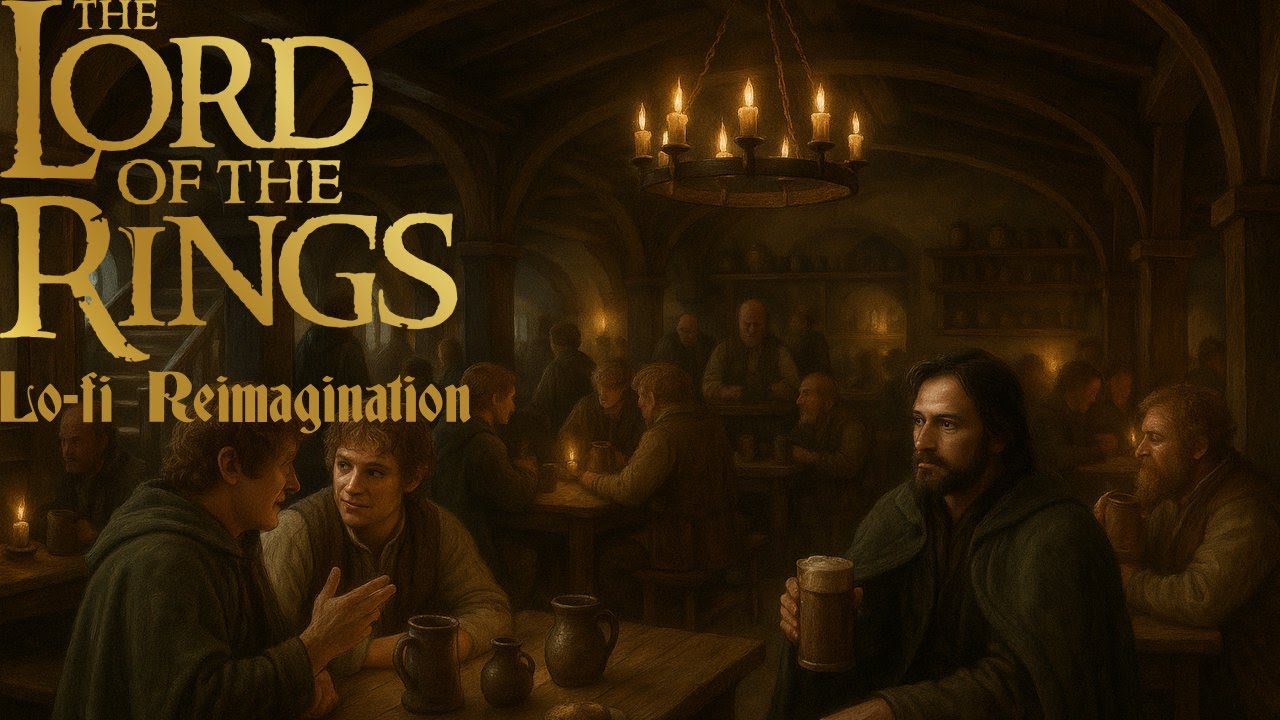 Evening at The Prancing Pony | Middle-earth Lo-fi Tavern Ambience - YouTube