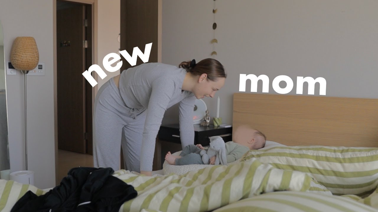 24 hours of my life as a new mom ☕️ newborn life, housework & daily ...