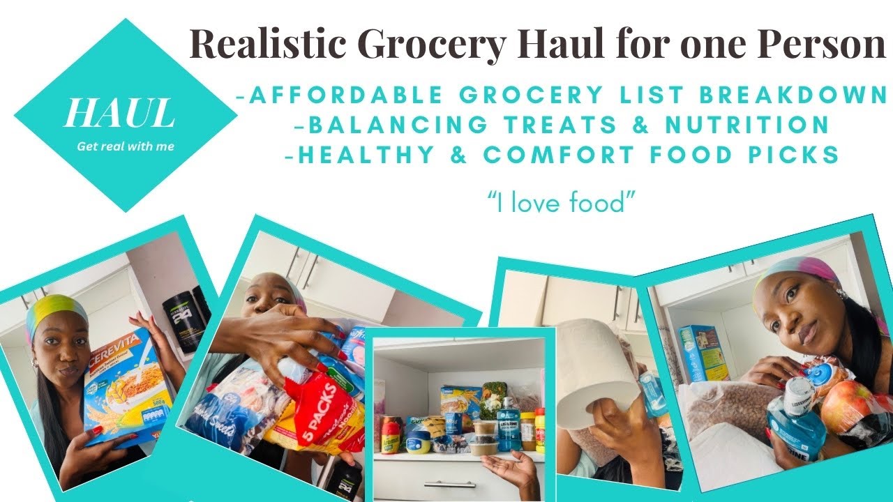 Realistic Grocery Haul for One Person | Budget-Friendly & Healthy ...