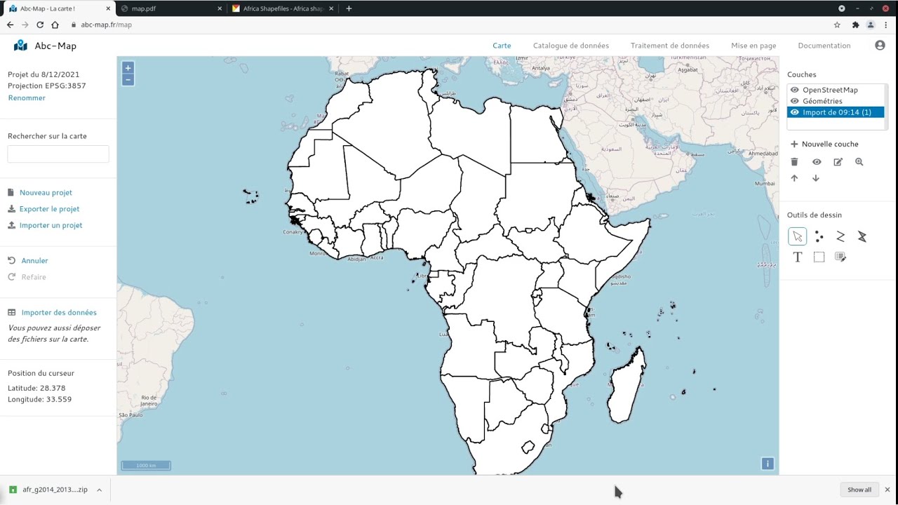 🌍 Abc-Map: imports ⬇️ et exports ⬆️ de données - YouTube