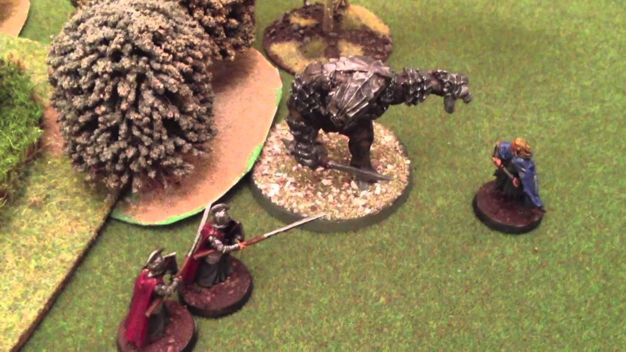 Hobbit SBG "Get Buff" Batrep - Mordor Trolls vs Gwaihir and Elves - YouTube