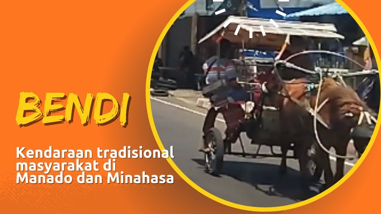 170 Bendi (transportasi publik tradisional) di Tondano, Tomohon, Manado ...