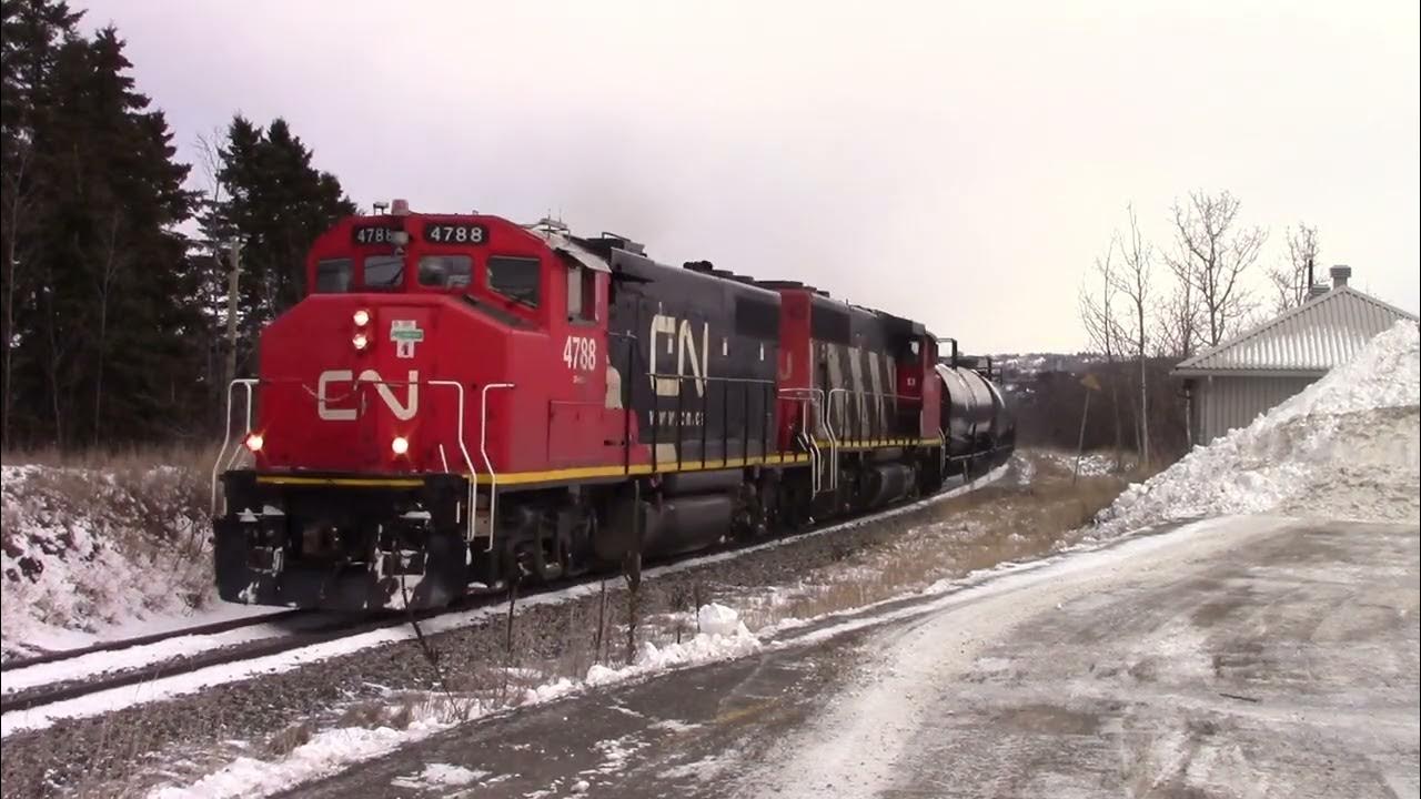 CN 4788 & CN 9543 (CN 559 West) Rimouski Qc ( Mont-Joli SUB M.P 124.45 ) - YouTube