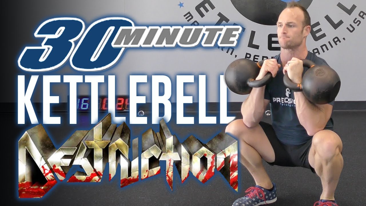 30 Minute UPPER BODY KETTLEBELL DESTRUCTION | Follow Along Kettlebell ...