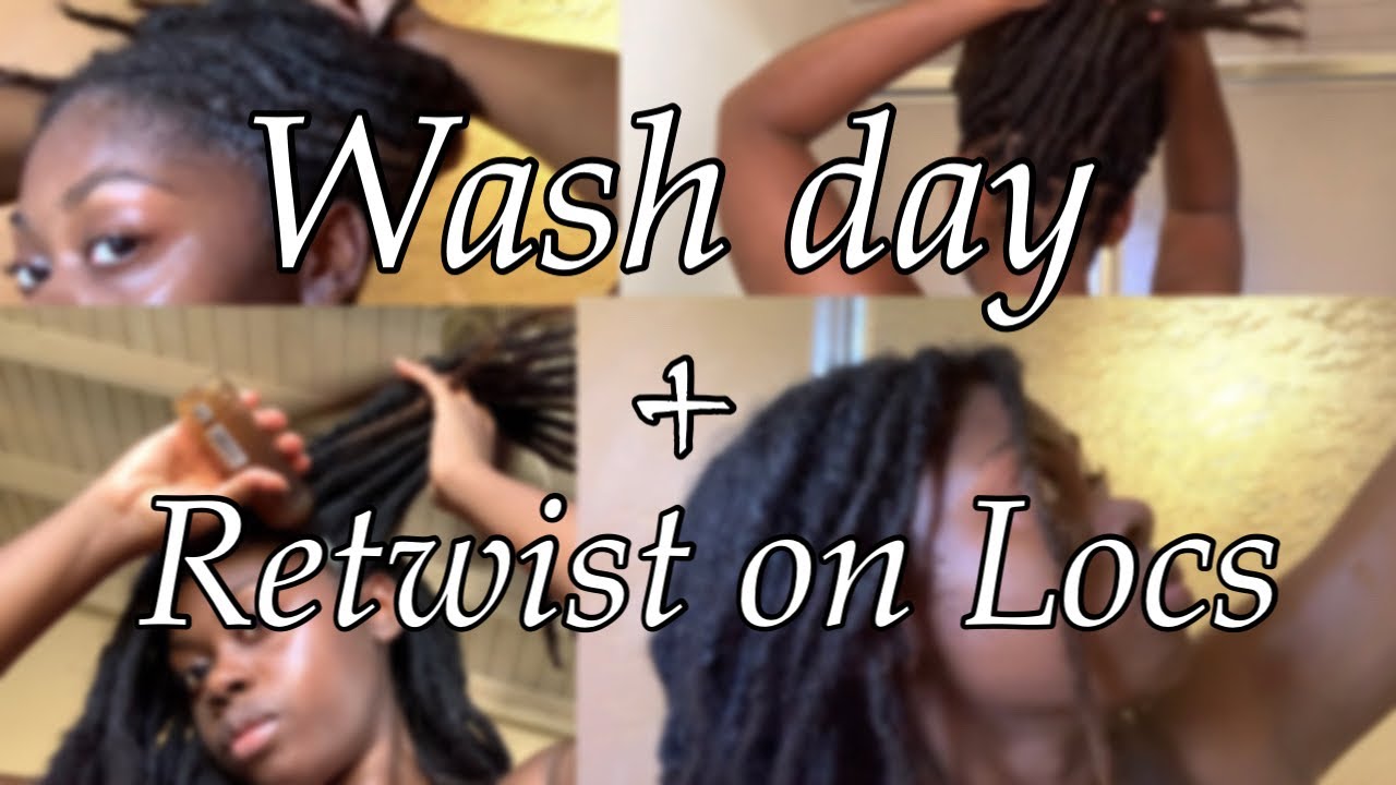 LOC WASH DAY ROUTINE + RE TWIST TUTORIAL - YouTube