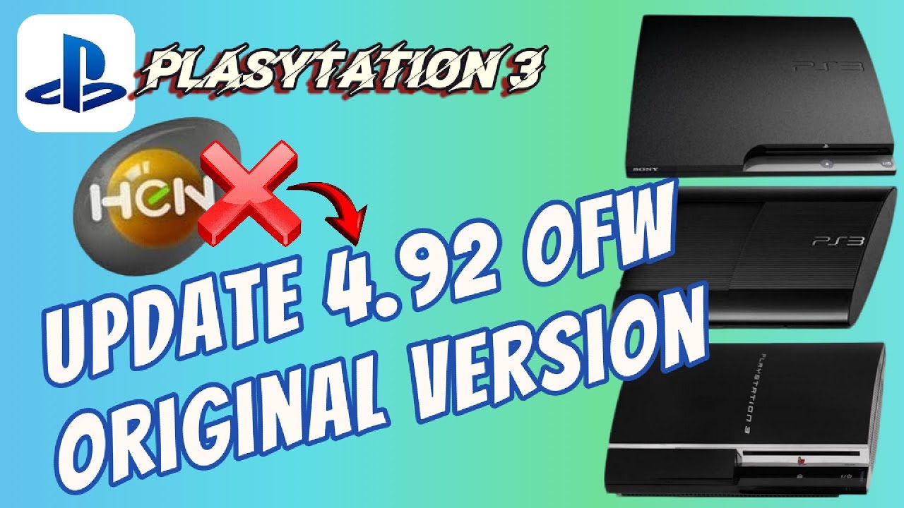Update PS3 to 4.92 Original Version ★ Easy Guide ★ Revert from ...