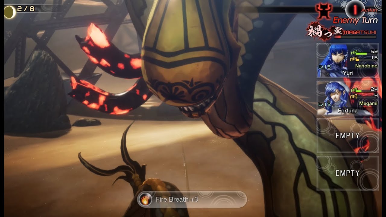 Shin Megami Tensei V First Boss Hydra Moment (Hard Mode) - YouTube