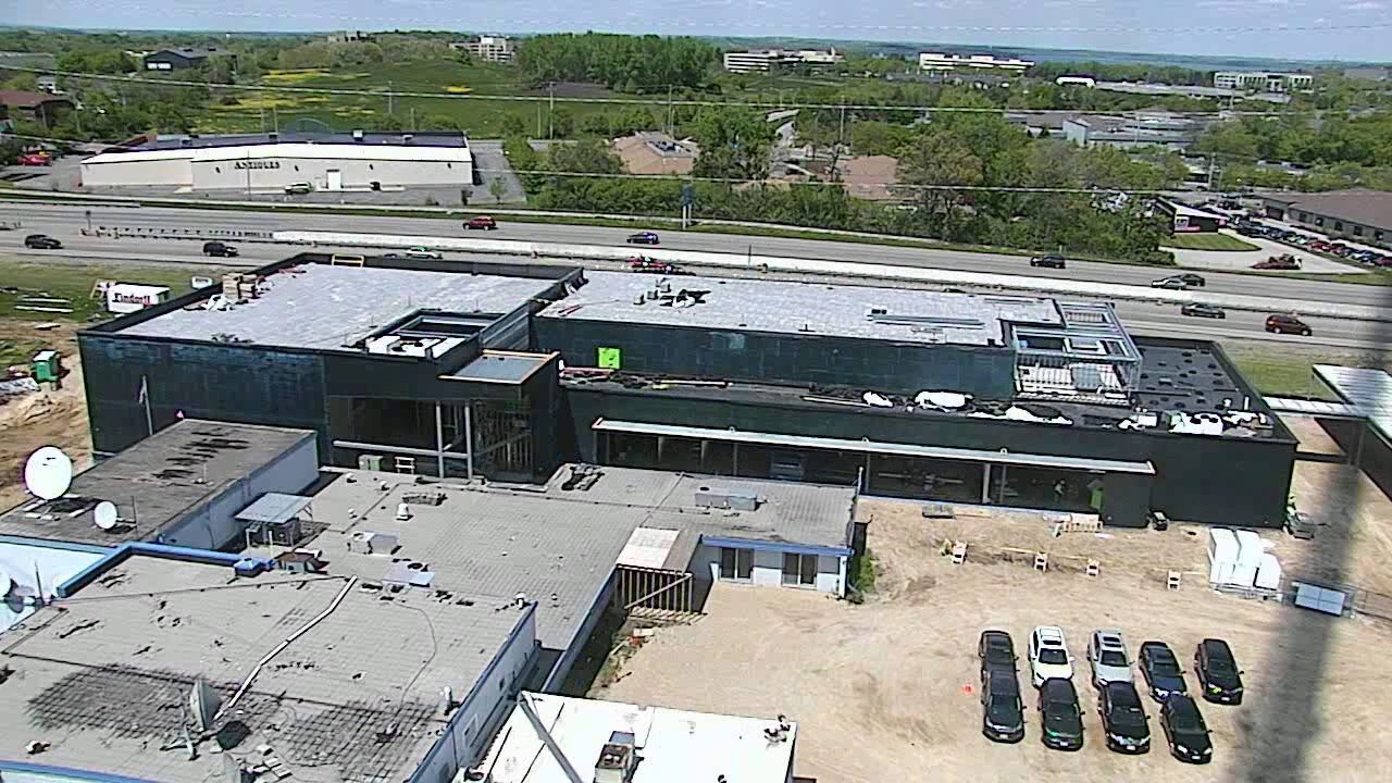 WMTV construction time lapse, January to December 2016 - YouTube
