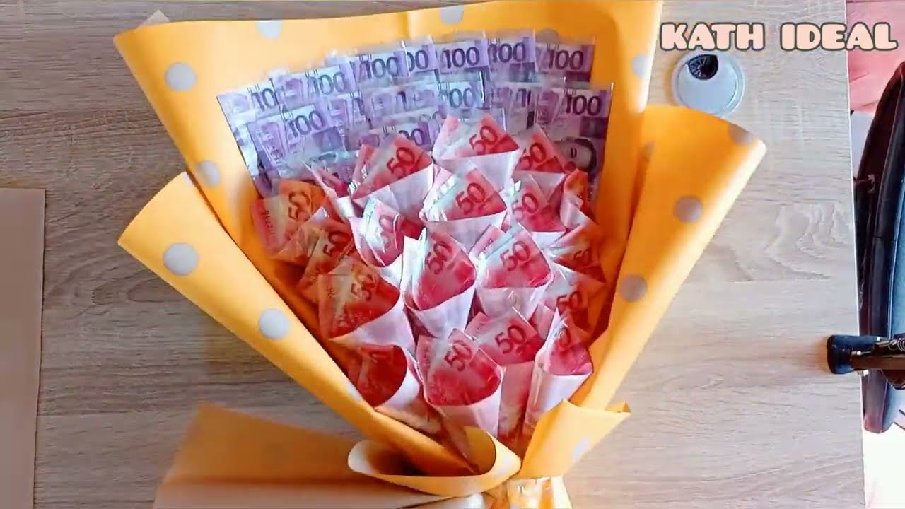 How to make Money Bouquet/Easy Tutorial/For Beginners/Kath Ideal - YouTube