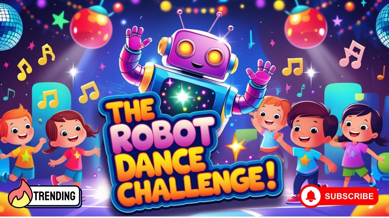 🎈 "The Robot Dance Challenge 🤖 | Fun Kids Action Song by ABC & 123 FUN ...