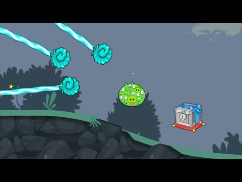 Bad Piggies - PUNCHING STRAIGHT THE ROBOT PIG TO SILVER CRATE 2900+ SCRAPS!