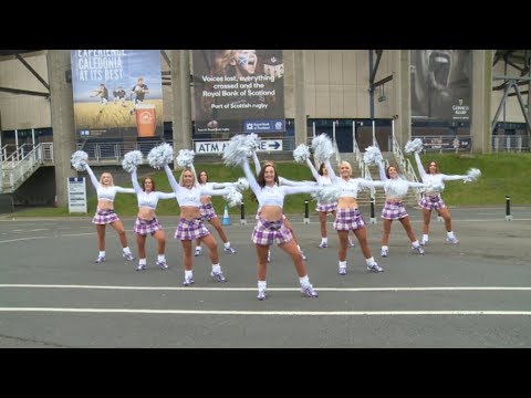 Elite Pro Cheer leading Team at Scottish Rugby, on Live at Five - YouTube