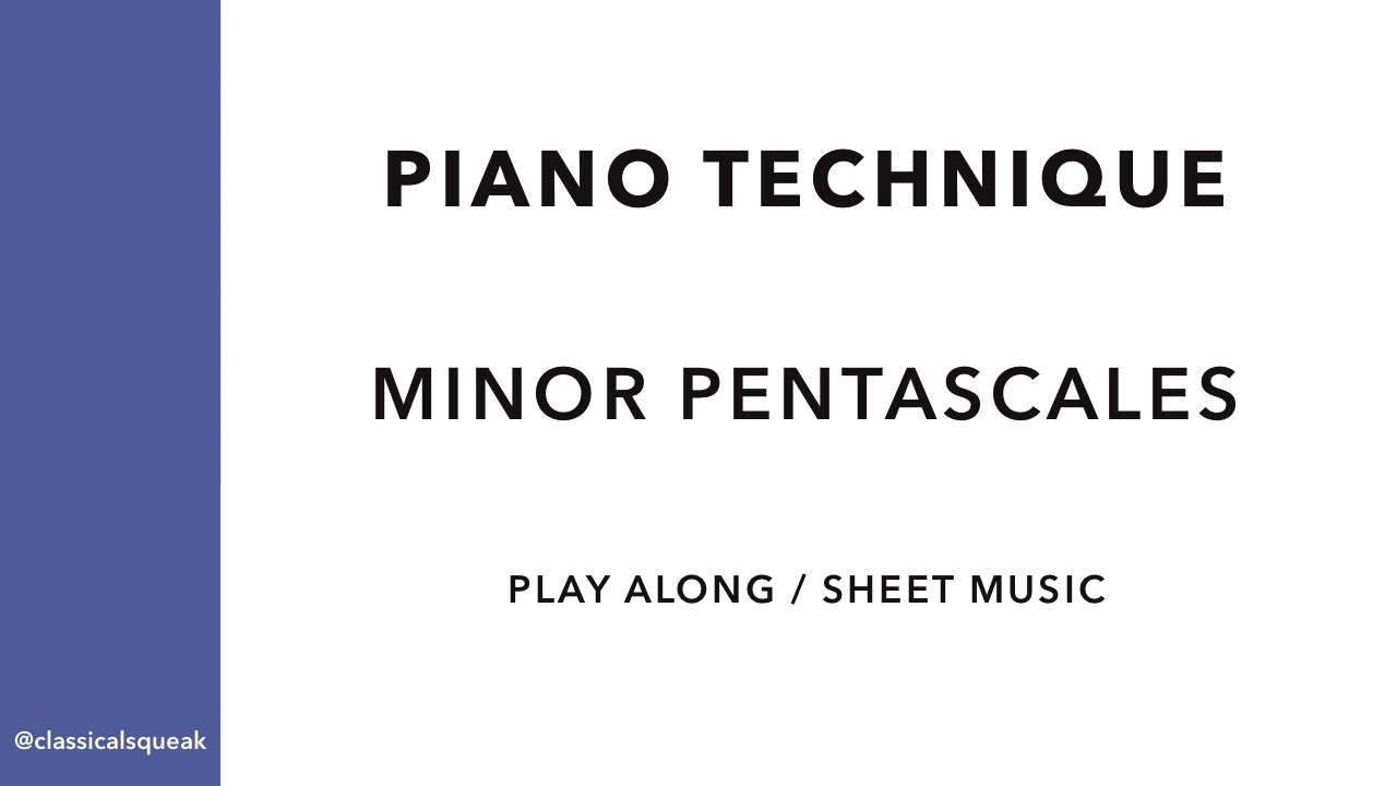 Minor Pentascales | All Keys, One Hand at a Time, Sheet Music (Piano ...
