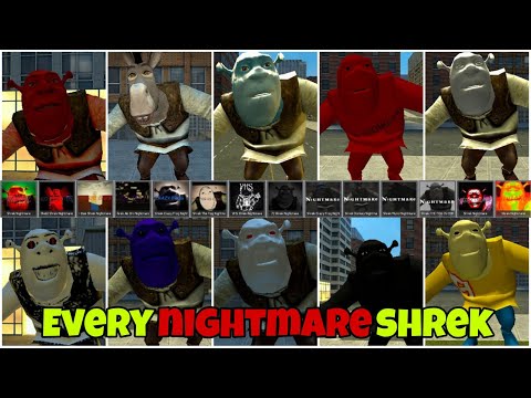 THE EVERY NIGHTMARE SHREK EVER ADDED AND IS EXTREMLY IMPOSSIBLE | Garry's mod