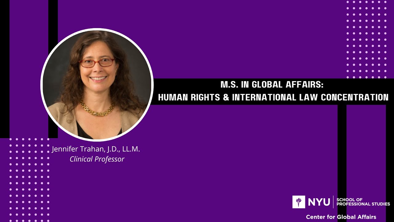Human Rights and International Law Concentration with Jennifer Trahan ...
