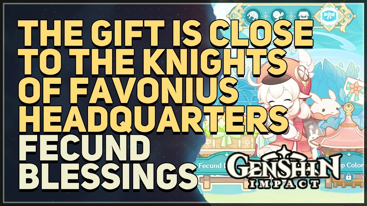 The gift is close to the Knights of Favonius Headquarters Genshin ...