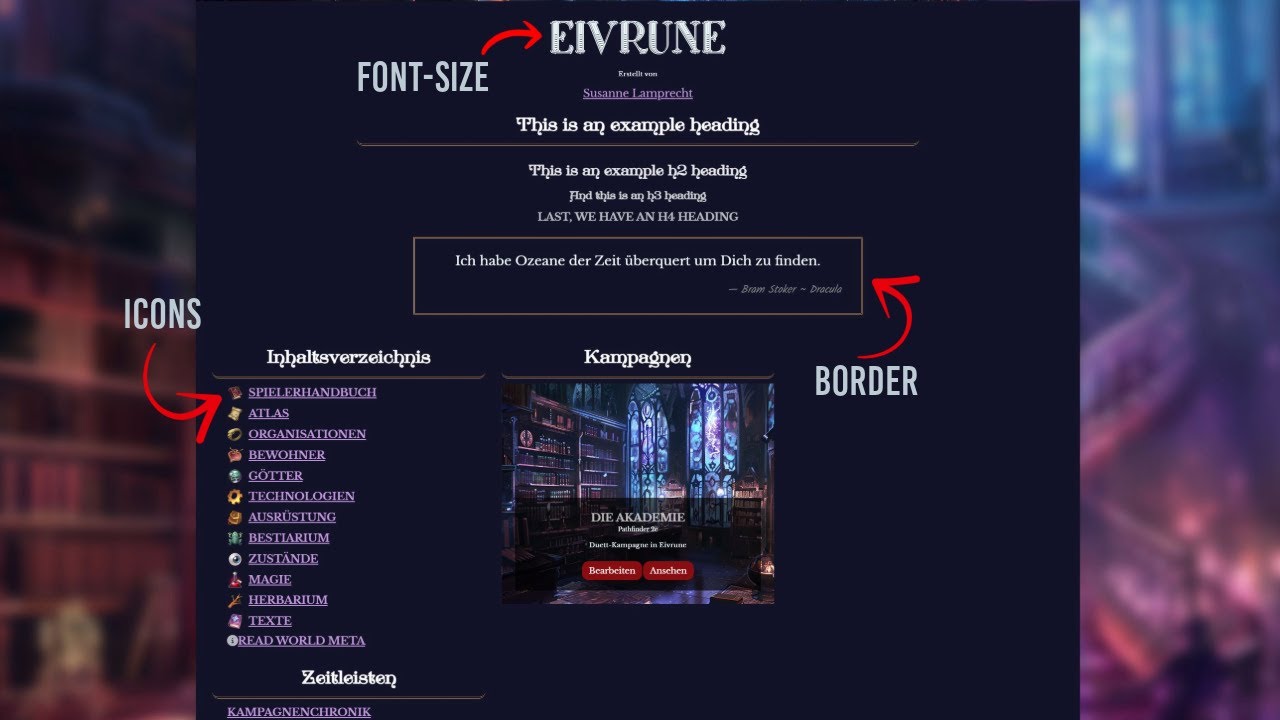 Borders and Icons - CSS on World Anvil #3 - YouTube