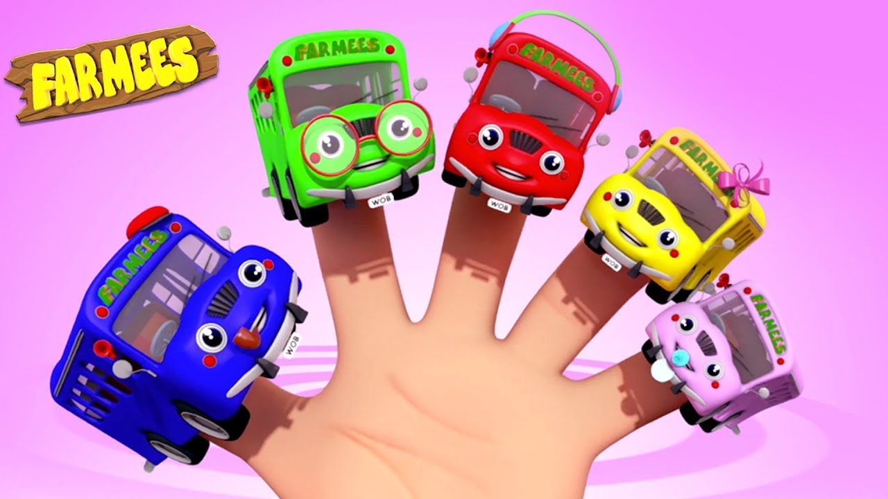 Bus Finger Family | Nursery Rhymes And Songs for Babies | Videos for ...