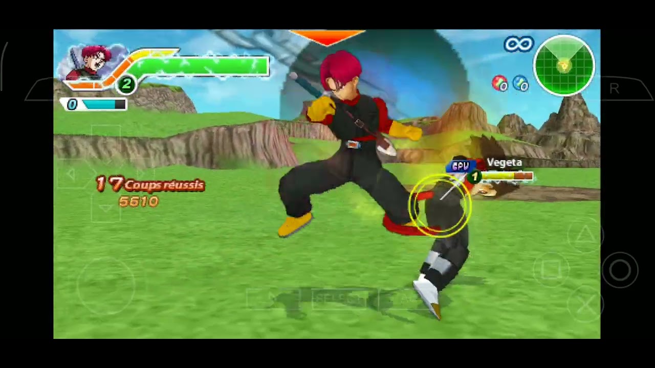 Dragon ball Tenkaichi TT5 Future Trunks SS Red Vs Vegeta SS4 - YouTube