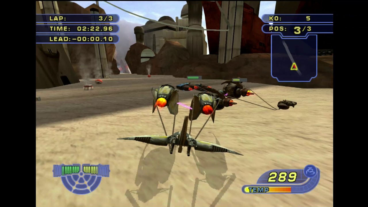 Star Wars Racer Revenge Tournament Race As Wan Sandage #2 - YouTube