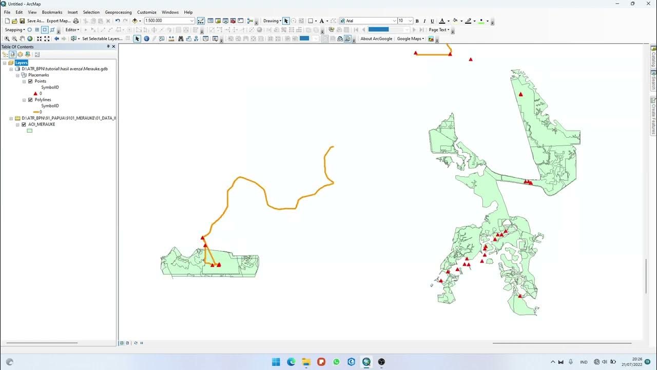 Tutorial input data Avenza (KML) ke ArcGIS (Shapefile) - YouTube