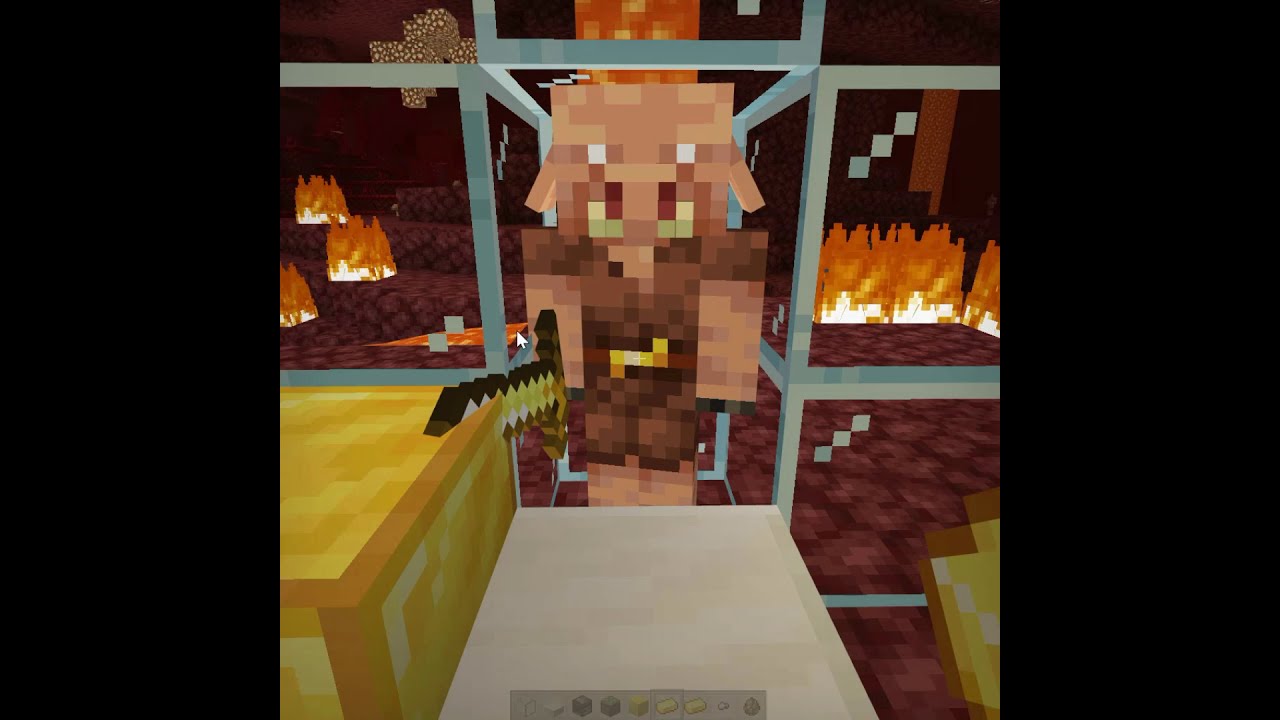 Minecraft | Easy Piglin Bartering/Trading Farm | Piglin Bartering ...