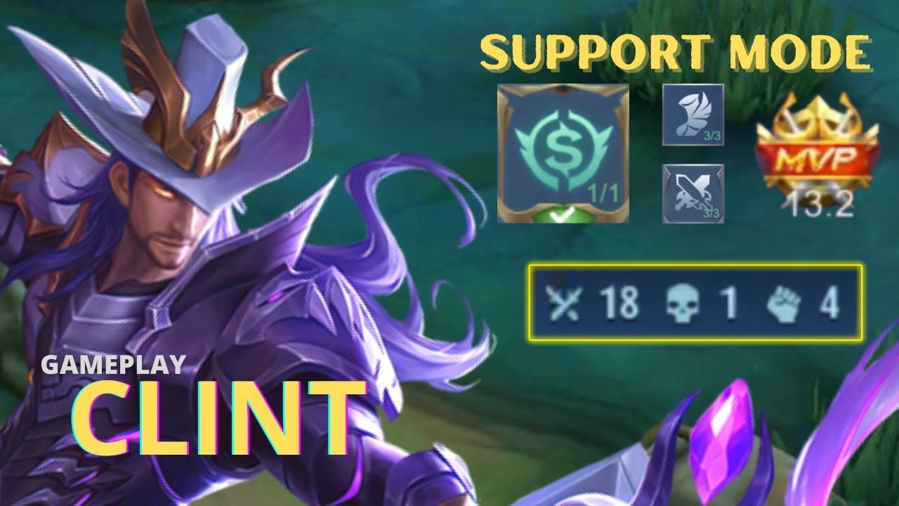 GAMEPLAY CLINT : 18 KILL!!! EMBLEM SUPPORT BIKIN CLINT MENGGILA MENUJU ...