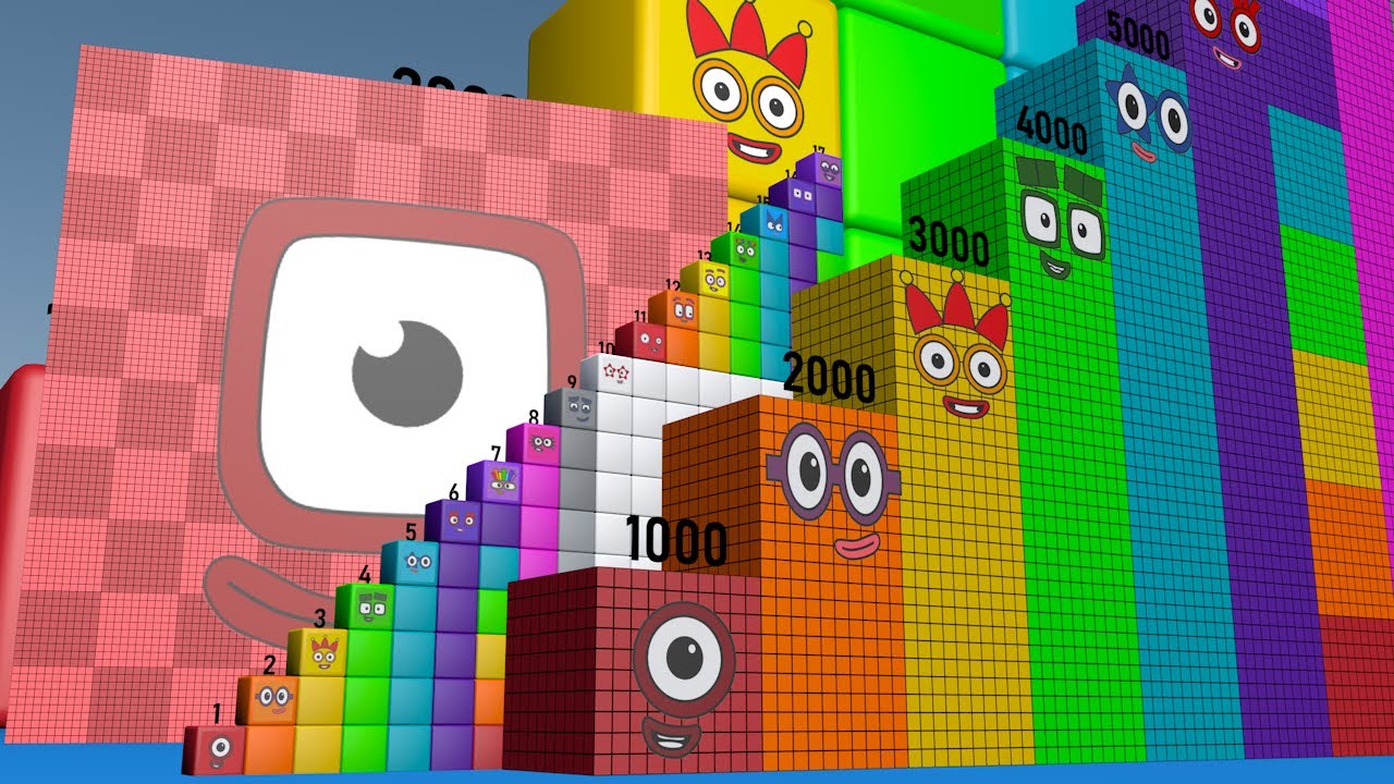 Numberblocks Puzzle Step Squad 100 100,000 to 17,000,000 MILLION ...