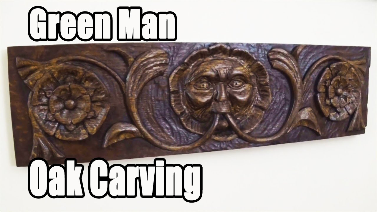 Green Man Wood Carving - YouTube