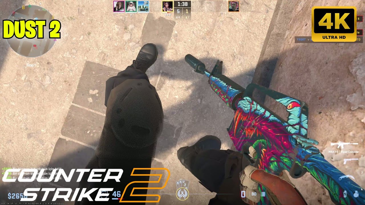 Counter Strike 2 Gameplay 4K (No Commentary) - YouTube