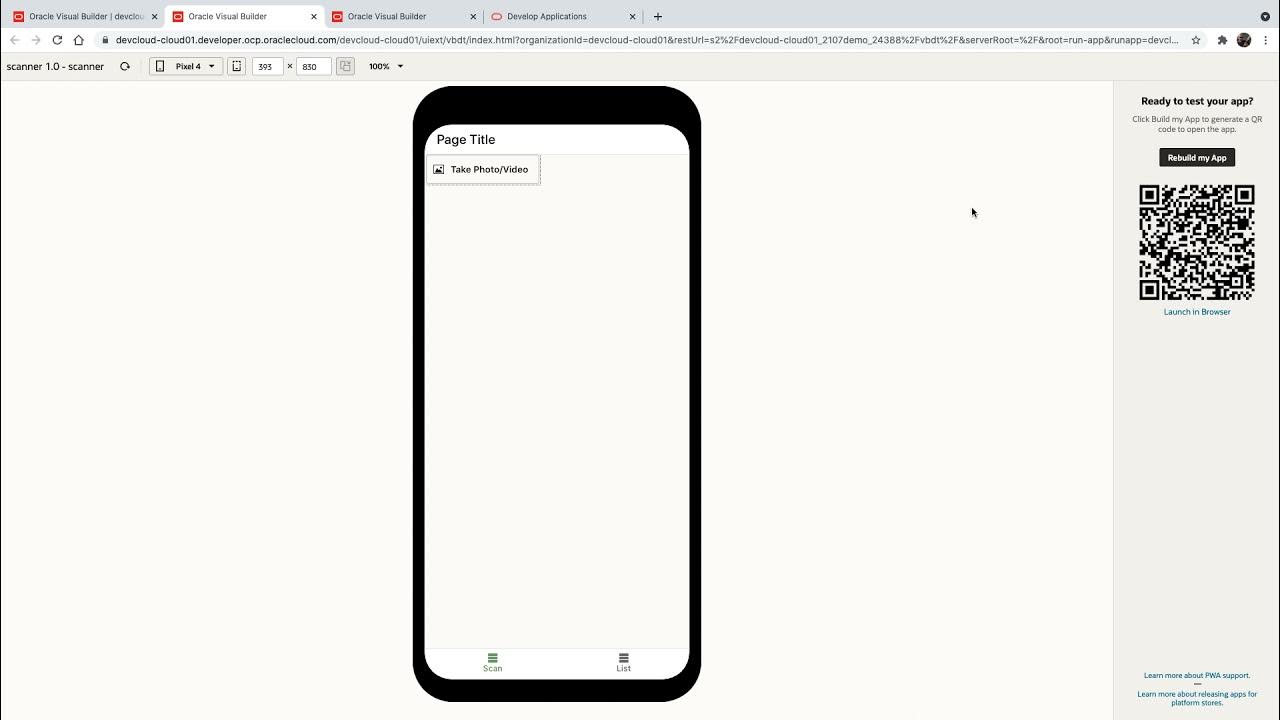 Scan Barcodes and Qrcodes with Visual Builder - YouTube