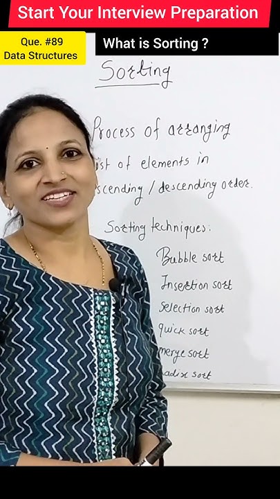 Programming interview question 89| What is Sorting? #shorts #youtubeshorts #viral - YouTube