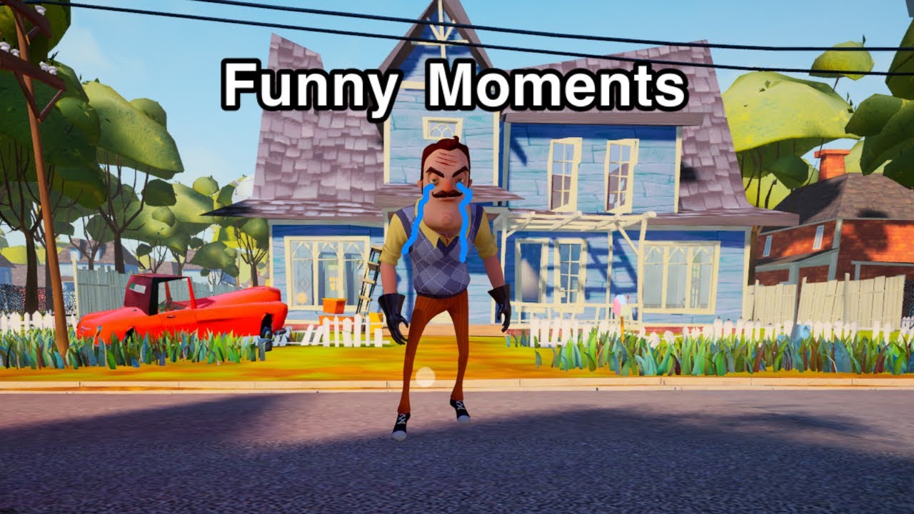 Hello neighbor Funny moments 😂 - YouTube