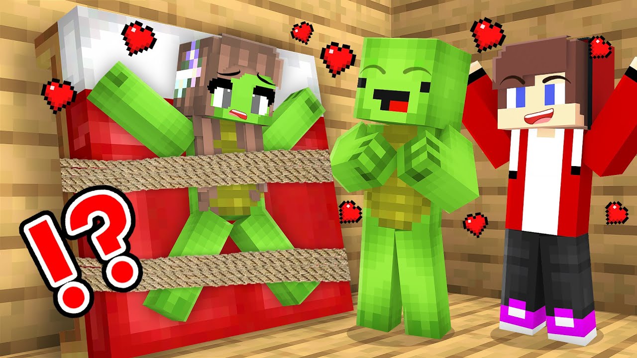 TIED Mikey`s Girl vs JJ and Mikey in Minecraft - Maizen - YouTube