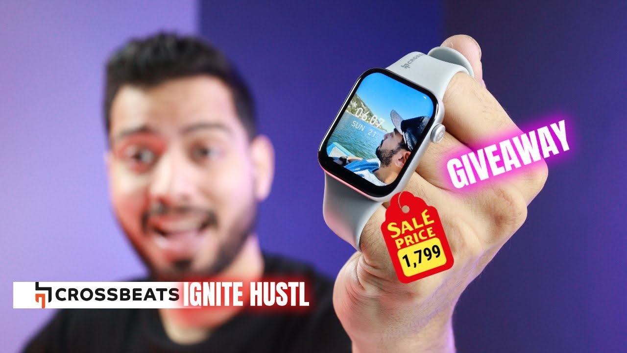 CrossBeats Ignite Hustl Smartwatch with Largest Display Under Rs 1799 - YouTube