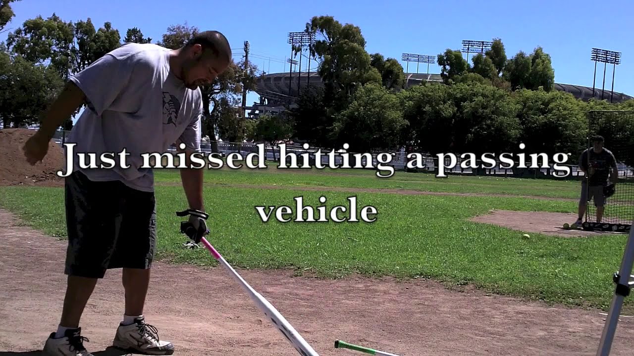 Monsta Lady prototype softball bat - YouTube