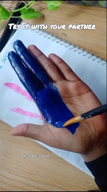 try it with your partner | | Creative art 😱😱 | #painting #shorts #art # ...