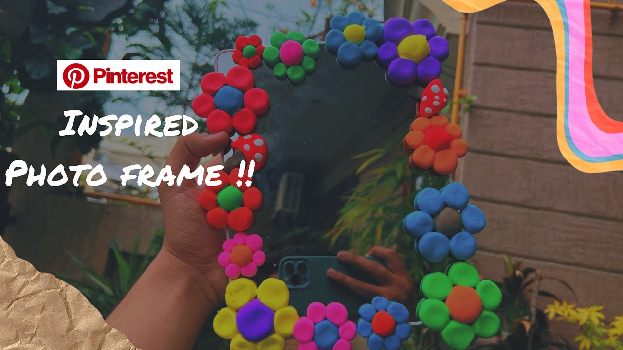Pinterest photo frame | DIY | art | craft | - YouTube