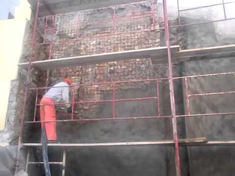 GUNITE SHOTCRETE ΕΚΤΟΞΕΥΟΜΕΝΟ ΣΚΥΡΟΔΕΜΑ ΕΝΙΣΧΥΣΗ - YouTube