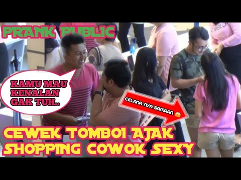 CEWEK TOMBOI AJAK SHOPPING COWOK SEXY || PRANK INDONESIA