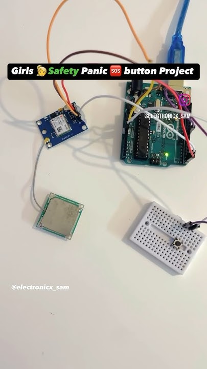 Girls Safety Panic Button Project @Arduino #girlsafety #womensafety # ...