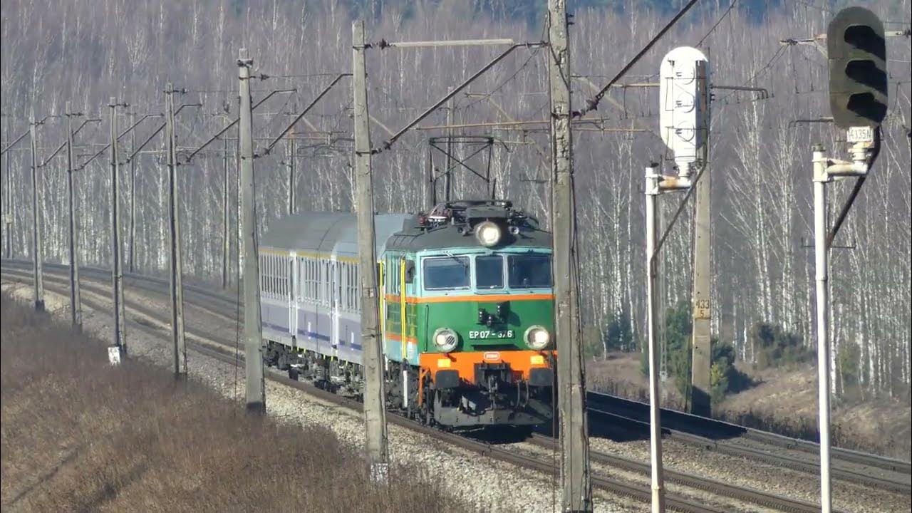 EP07-376 rarytas IC z ciekawym zestawieniem TLK Kociewie - YouTube